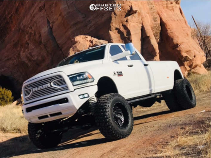2014 Ram 3500 with 20x12 -44 Fuel Cleaver D573 and 37/13.5R20 Cooper ...