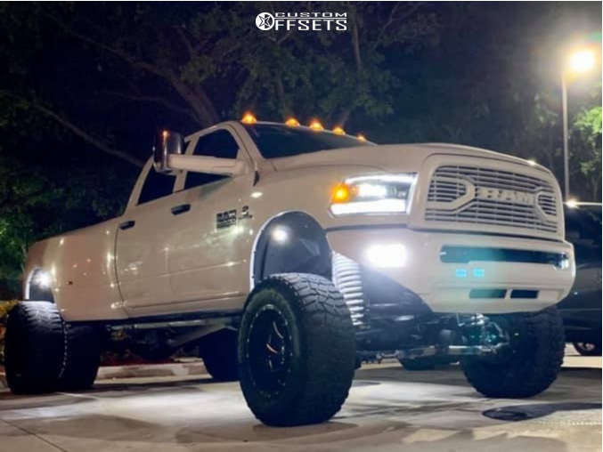 2014 Ram 3500 with 20x12 -44 Fuel Cleaver D573 and 37/13.5R20 Cooper ...