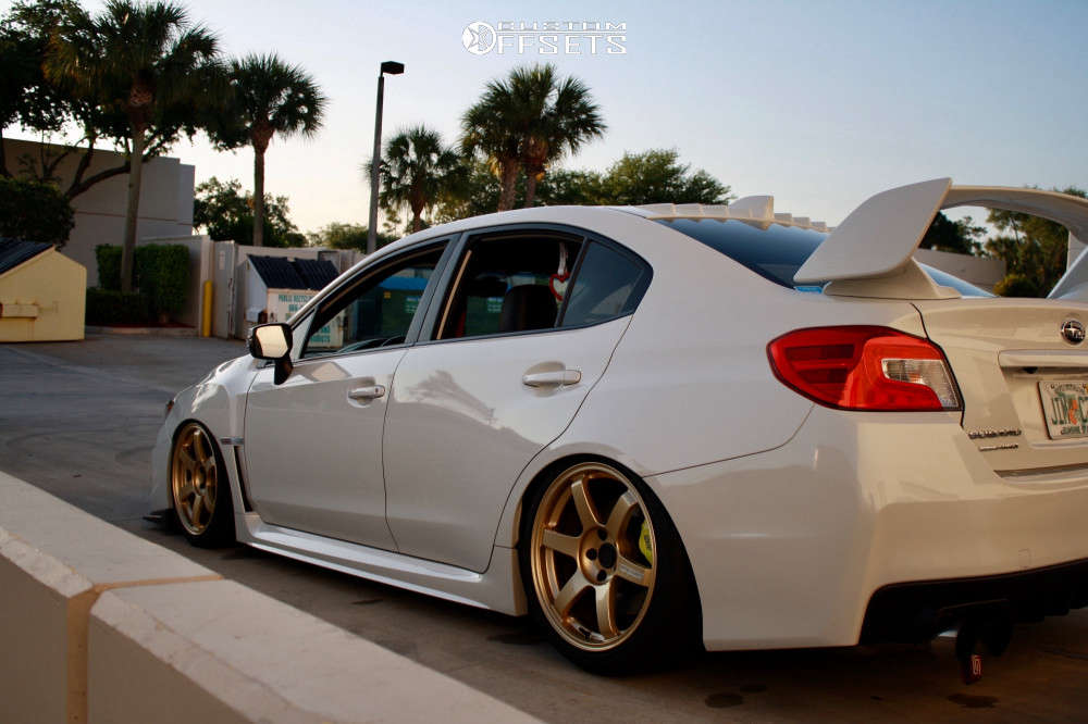 2018 Subaru WRX STI with 18x10 41 Volk Te37 Saga and 265/35R18 Toyo ...