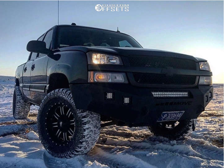 2005 Chevrolet Silverado 1500 with 18x9 -12 Red Dirt Road D01 and 33/12 ...