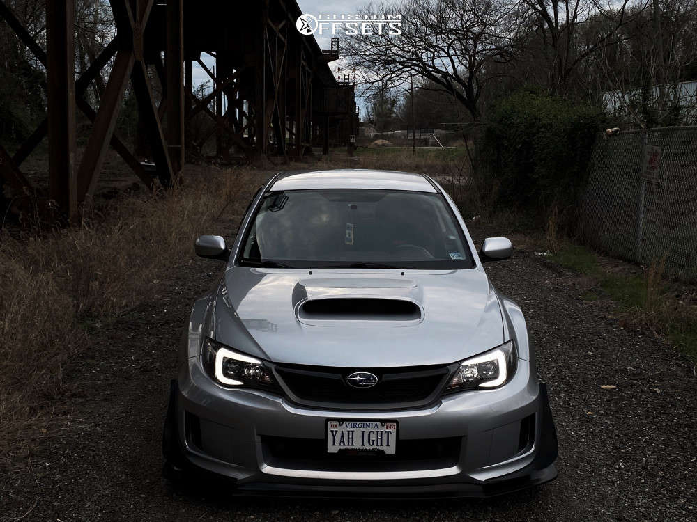 2013 Subaru WRX with 18x9 33 Cosmis Racing XT-206R and 245/40R18 ...