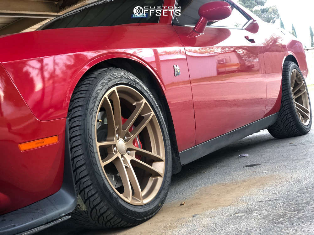 2016 Dodge Challenger with 20x9 20 Voxx Replicas Hellcat Widebody 2 and ...