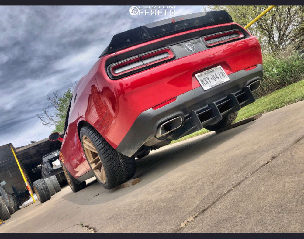 2016 Dodge Challenger with 20x9 20 Voxx Replicas Hellcat Widebody 2 and ...