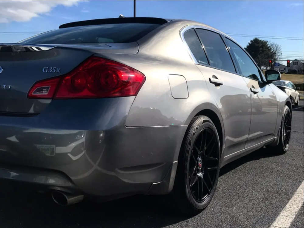 2008 INFINITI G35 with 18x8.5 35 Curva C300 and 225/40R18 Goodyear ...