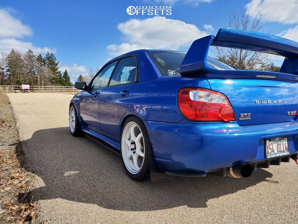 2004 Subaru WRX STI with 18x8.5 40 Buddy Club P1 and 235/40R18 Hankook ...