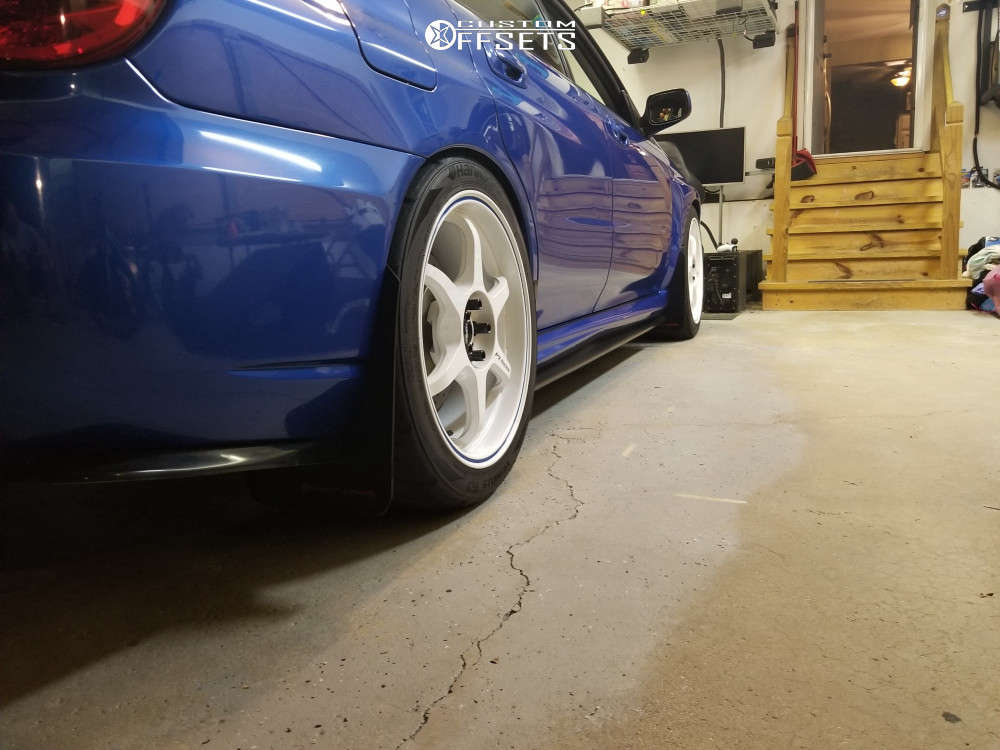 2004 Subaru WRX STI with 18x8.5 40 Buddy Club P1 and 235/40R18 Hankook ...