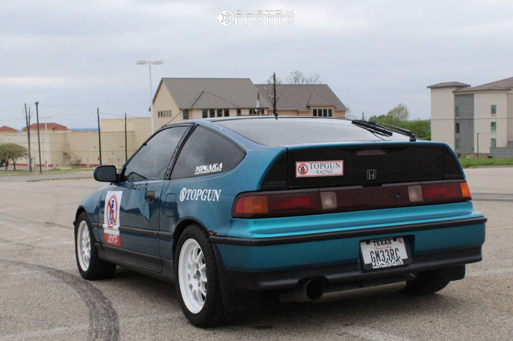 1991 Honda CRX with 15x7 40 Rota Gt3 and 205/50R15 Nitto Neo Gen and ...
