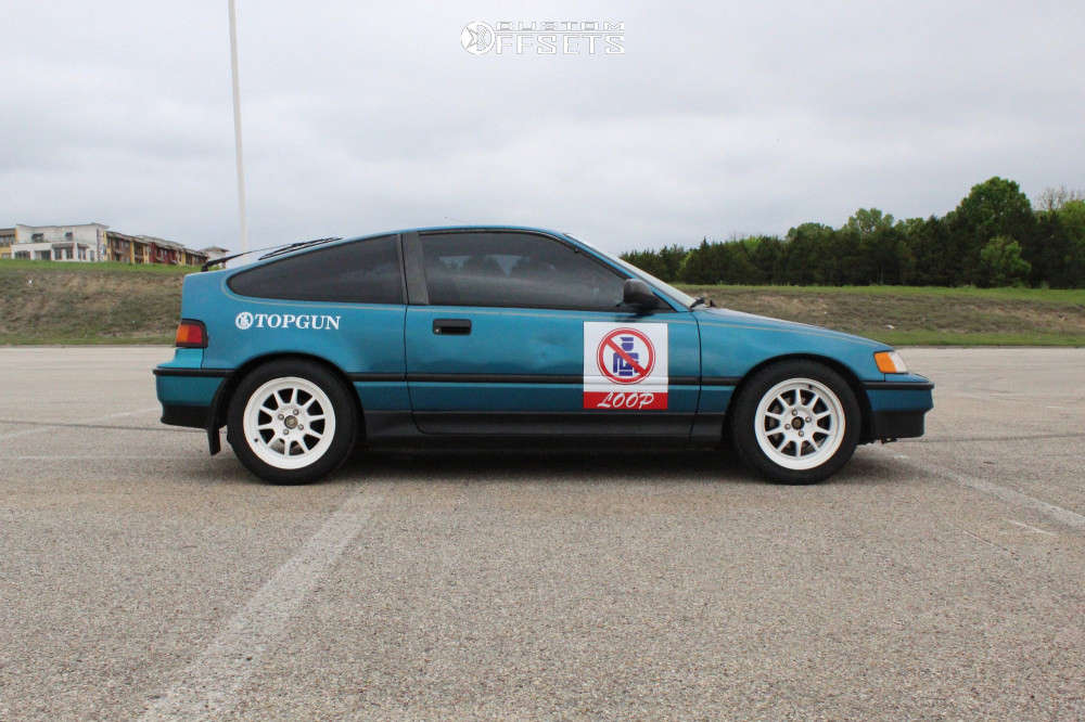 1991 Honda CRX with 15x7 40 Rota Gt3 and 205/50R15 Nitto Neo Gen and ...