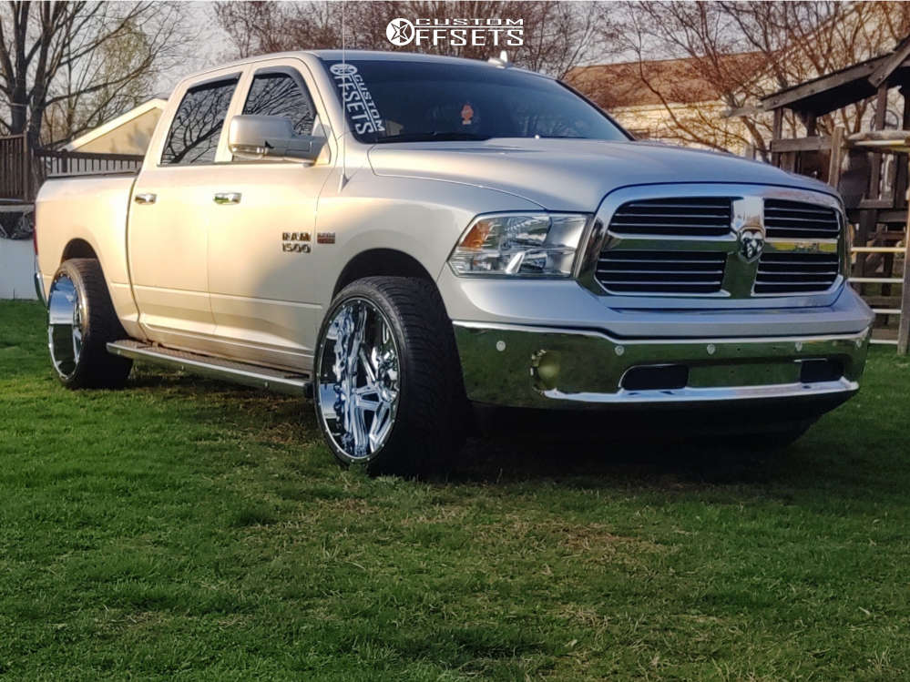 2016 Ram 1500 with 24x12 -51 Vision Spyder and 305/35R24 Atturo Az800 ...