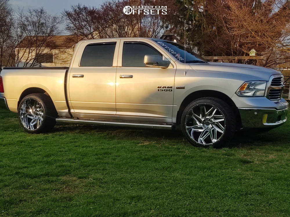 2016 Ram 1500 with 24x12 -51 Vision Spyder and 305/35R24 Atturo Az800 ...