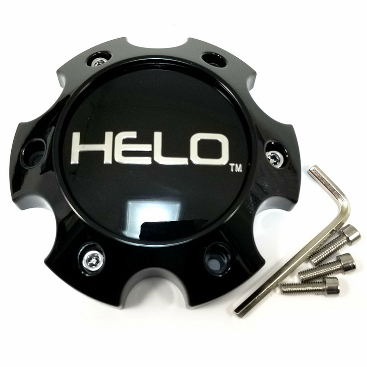 Helo Cap 6x135 Lug H34 - Gloss Black | Custom Offsets