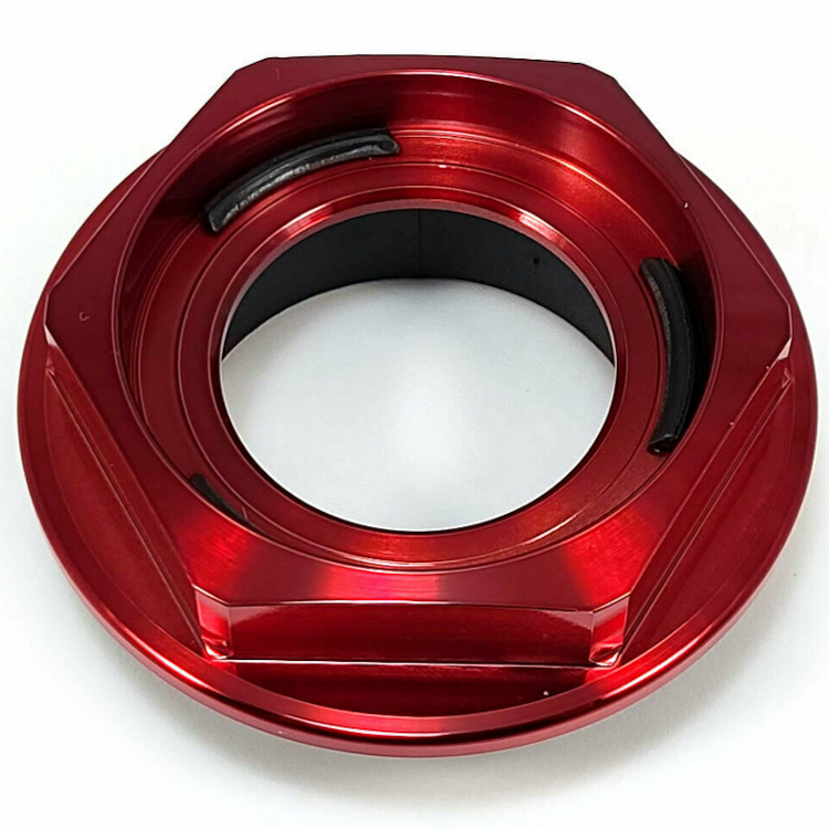 Rotiform Threaded Red Rse Cap W/ No Logo | Custom Offsets