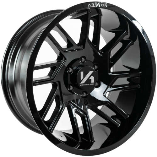 ARKON OFF-ROAD DaVinci Gloss Black 20x10 -25mm with Radar Renegade RT ...