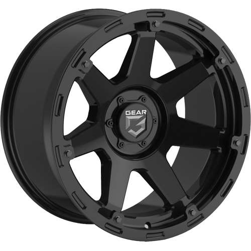 Gear Off-Road Barricade Satin Black 17x9 0mm with Nitto Terra Grappler ...