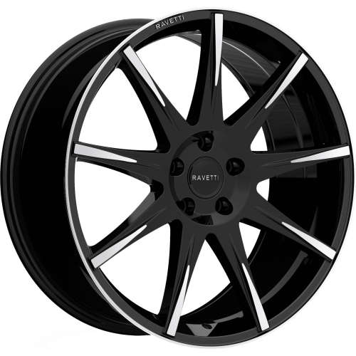 Ravetti M9 18x8 38 Machined Black RAV M9 8851BM Custom Offsets Ravetti M9 18x8 38 Machined Black RAV M9 8851BM Custom Offsets