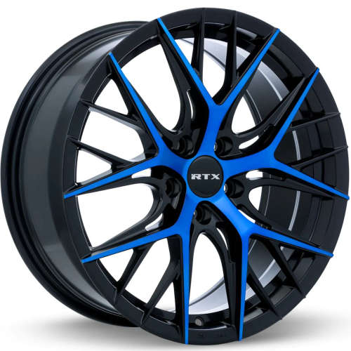 RTX Valkyrie 18x8 40 Black Blue | RTX-083054 | Fitment Industries