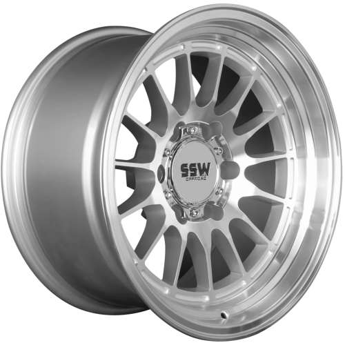 SSW Off-Road Dakar Silver with Machined Spoke Faces 17x9 0mm with Nitto ...