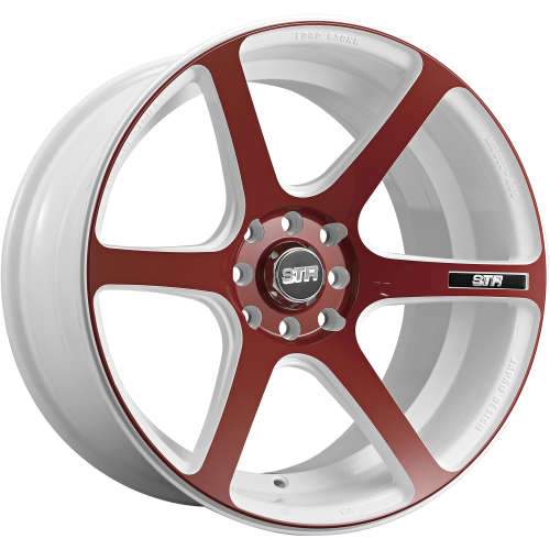STR 521 17x9 20 White Red | STR521WR-7909820 | Fitment Industries