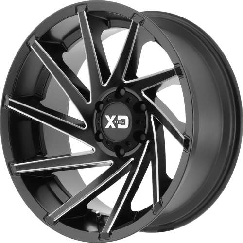 XD XD834 Satin Black with Milled Spoke Edge 20x9 0mm with Vercelli ...