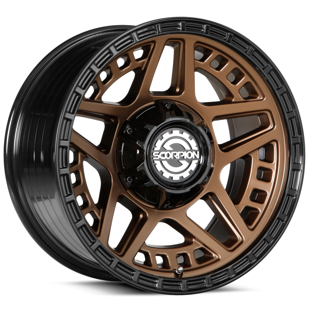 Scorpion Rebel 17x9 -12 Bronze Black | RB-17952735-12BZBL | Custom Offsets