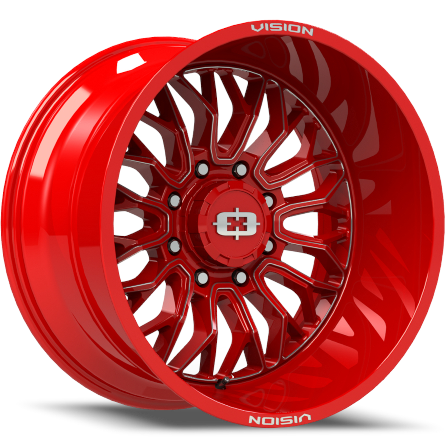 Vision Riot 20x12 -51 Red Milled | 402-20281RTMS-51 | Custom Offsets